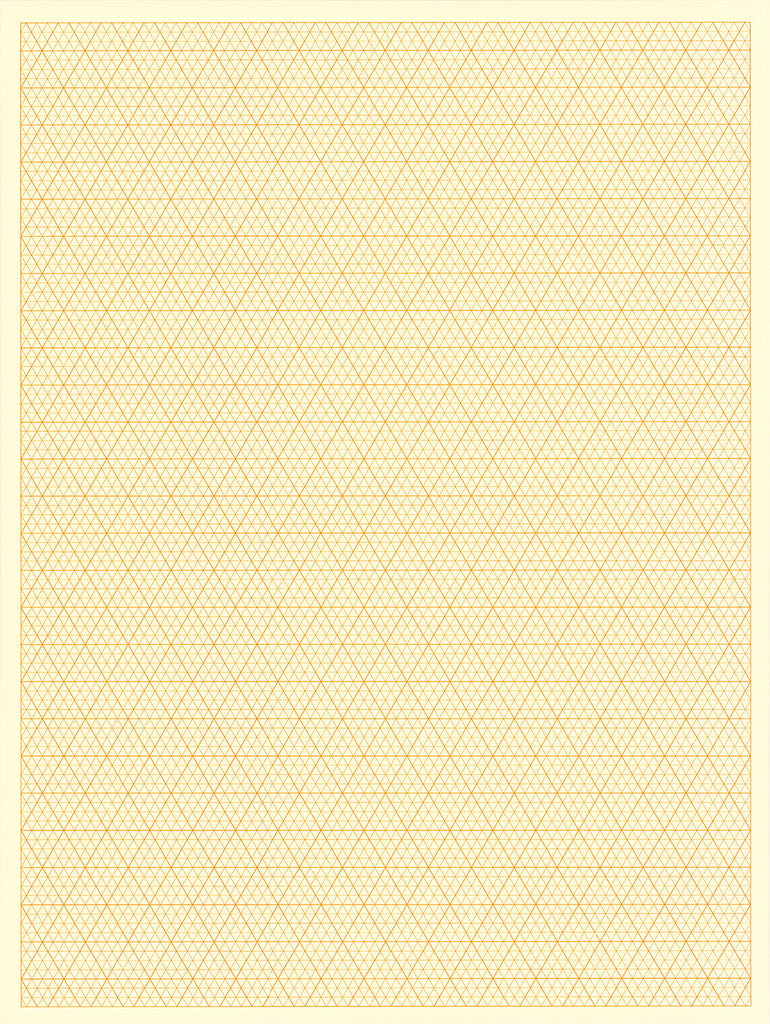 Orange Orthagonal Projection Graph Paper – Kayrock Screenprinting