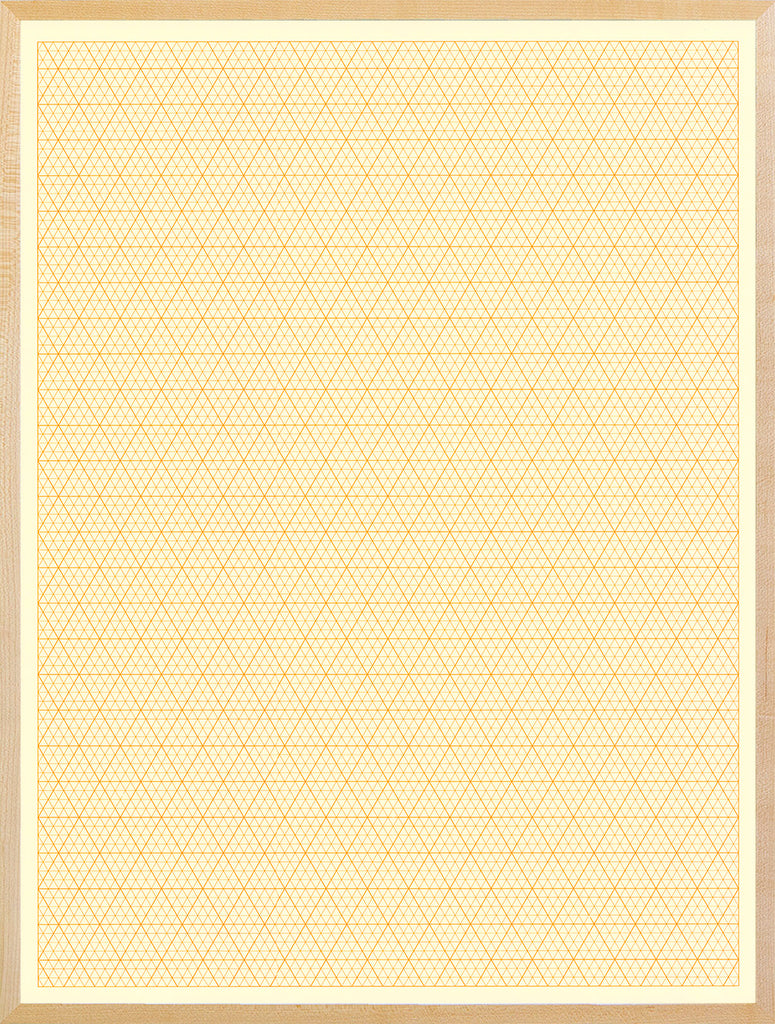 Orange Orthagonal Projection Graph Paper – Kayrock Screenprinting
